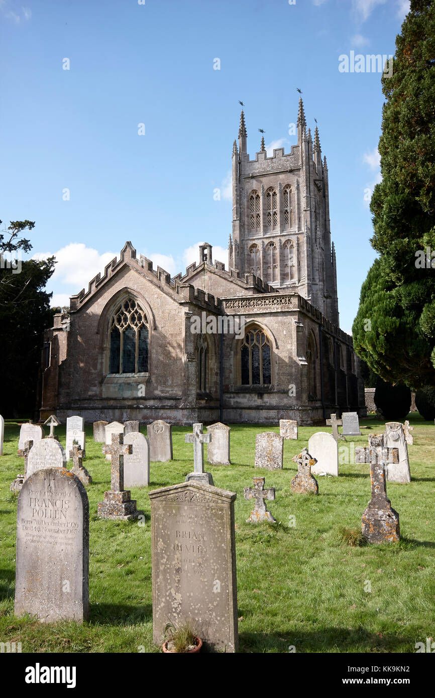 St. Andrew's 15th Century Church, Mells, Somerset, UK Stock Photo - Alamy