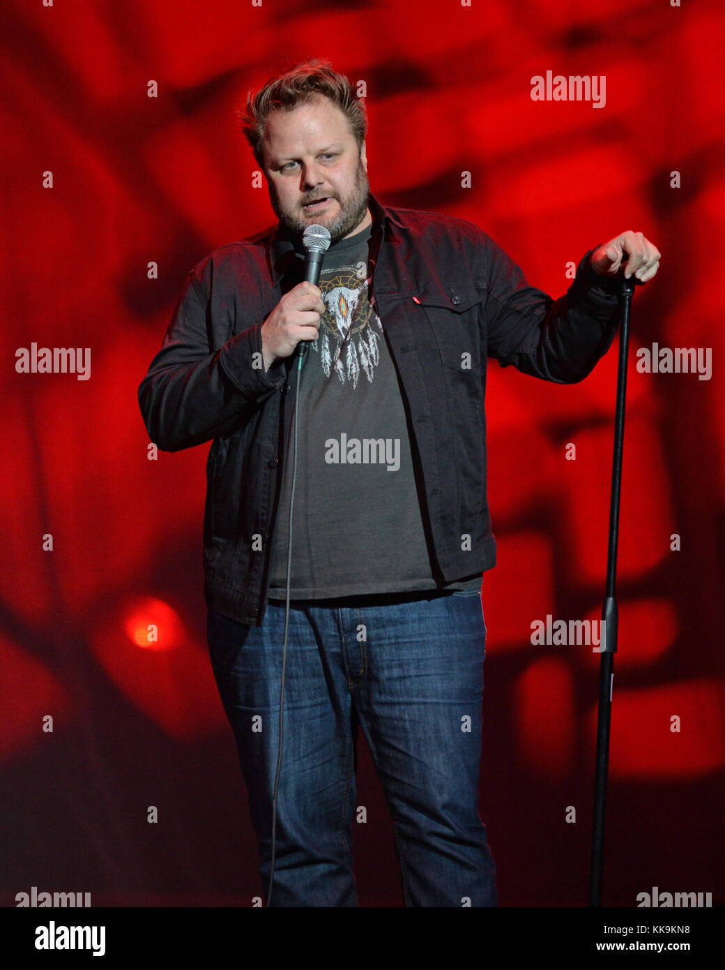 HOLLYWOOD FL - JANUARY 30: Comedian Forrest Shaw performs at Hard Rock ...