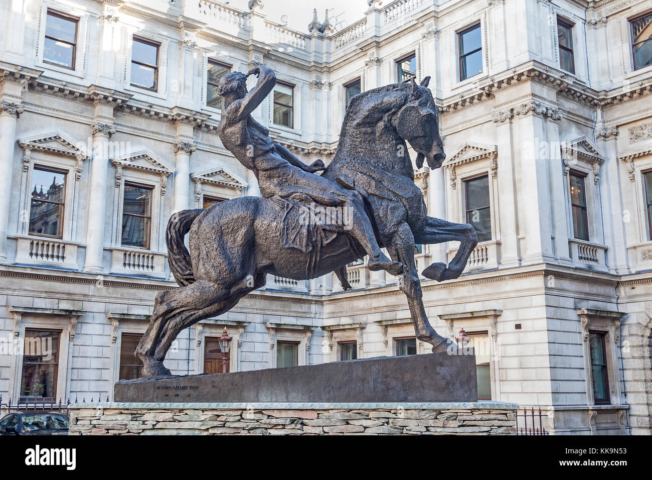 London, City of Westminster G F Watts' sculpture "Physical Energy' in ...