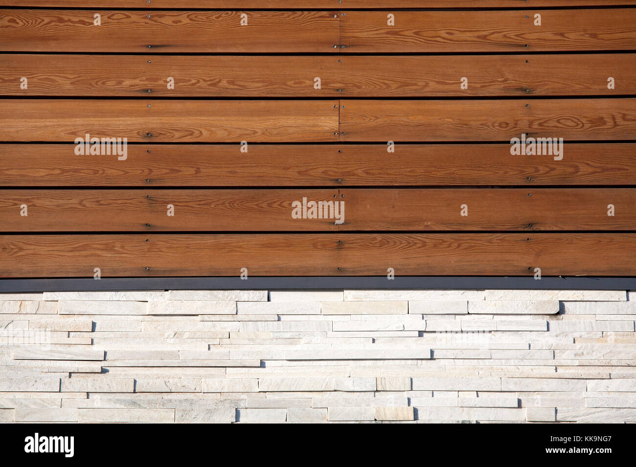 Wood and stone wall Stock Photo - Alamy