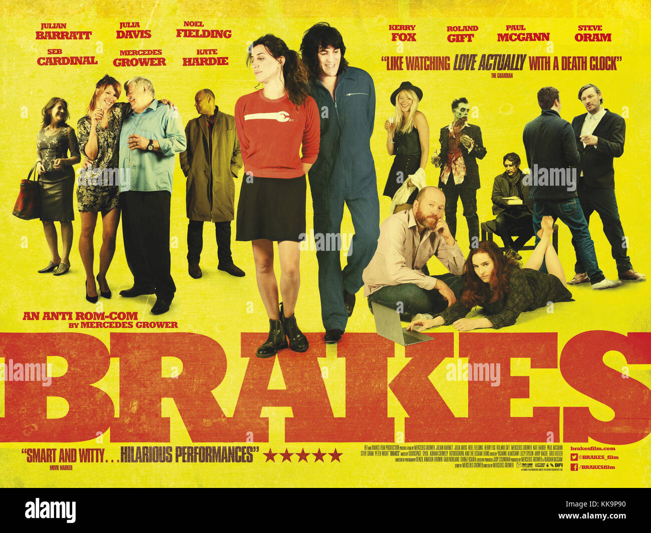 BRAKES, British poster, l-r: Kerry Fox, Julia Davis, Peter Wight ...