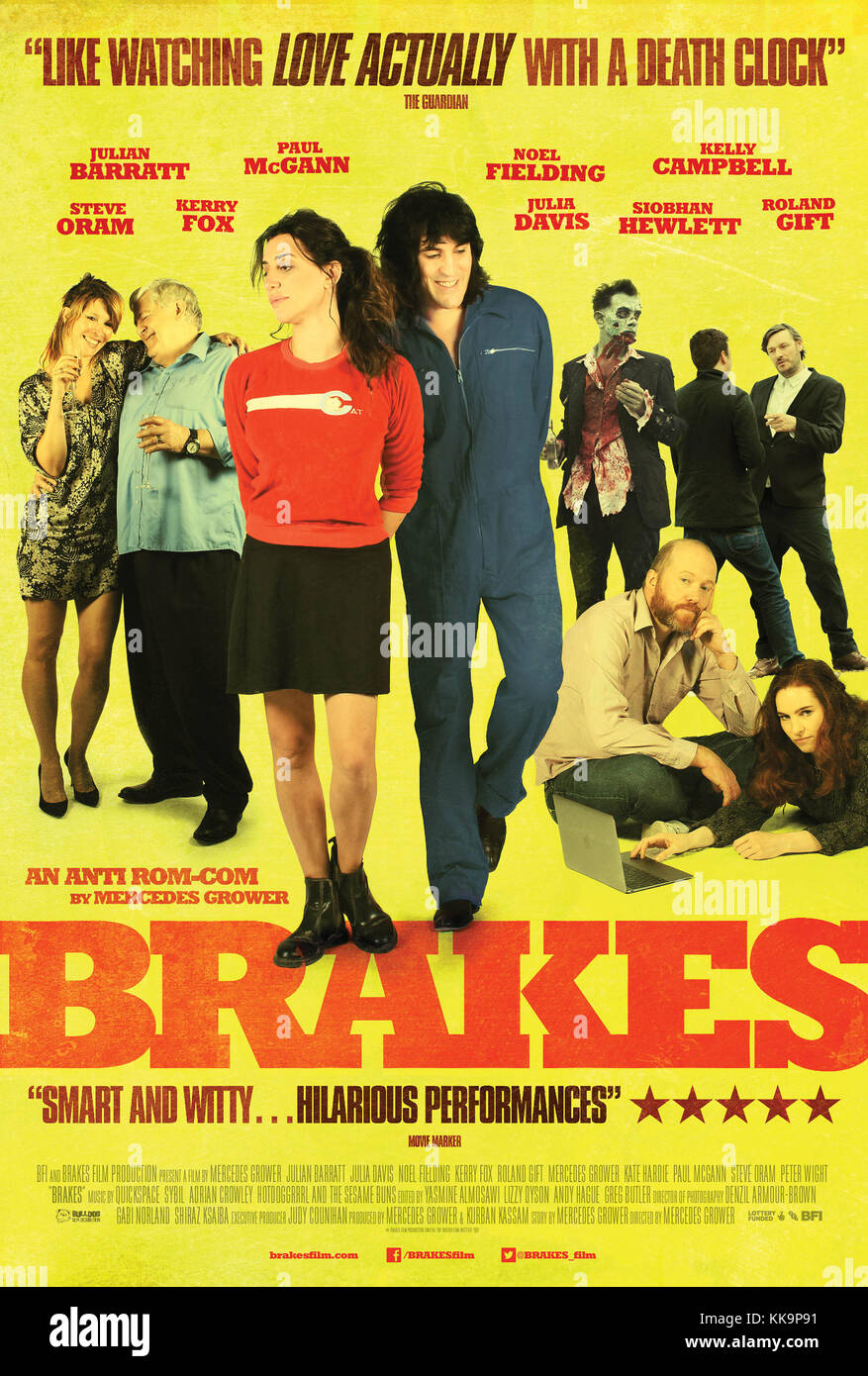 BRAKES, British poster, l-r: Kerry Fox, Julia Davis, Peter Wight ...