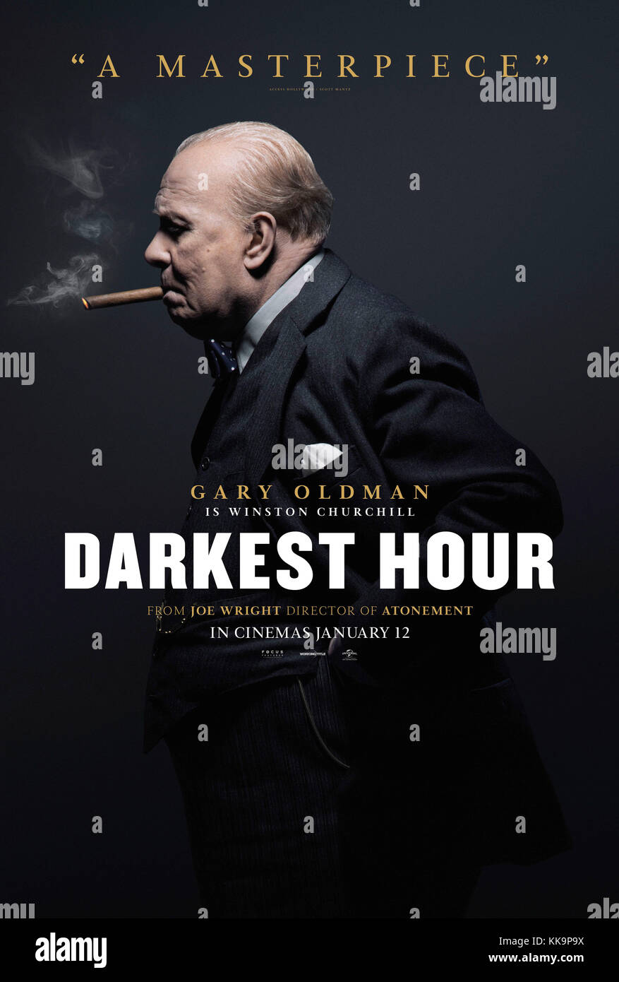 DARKEST HOUR, British character poster, Gary Oldman, as Winston ...