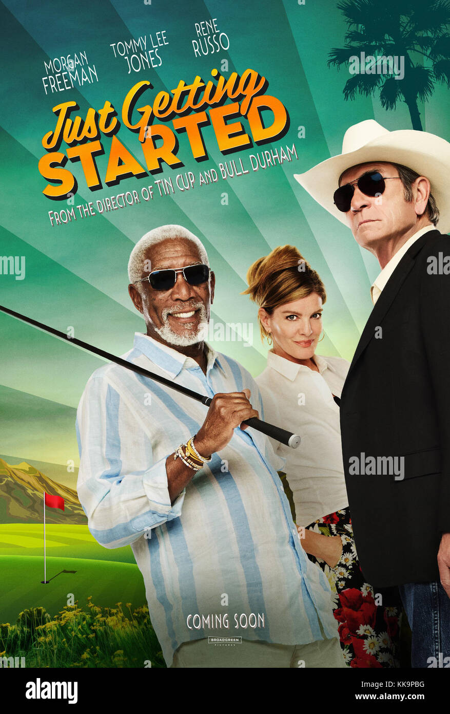 JUST GETTING STARTED, (aka VILLA CAPRI), US poster, from left: Morgan ...