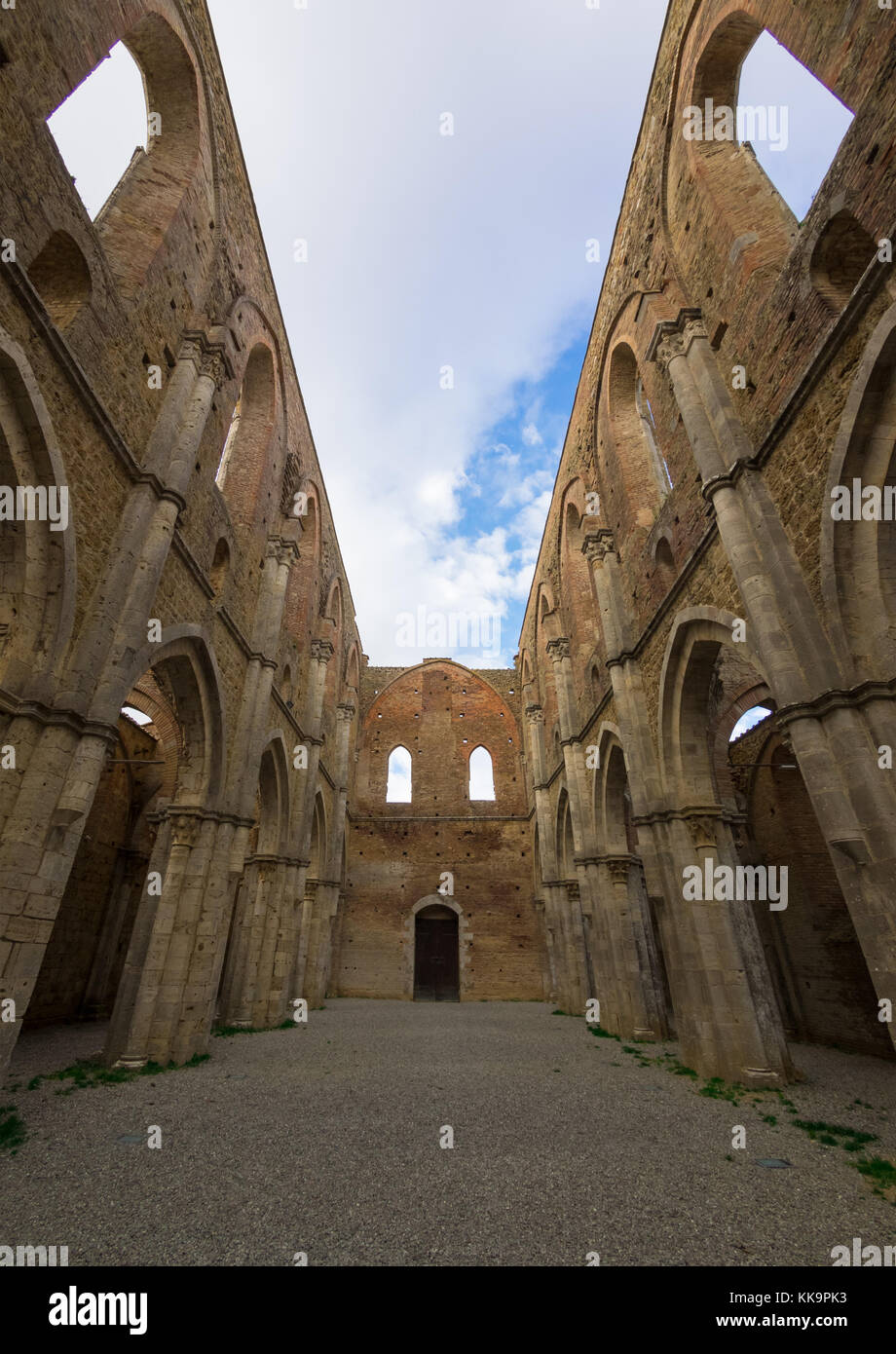 Abbey of Saint Galgano (Italy) - Old catholic monastery in a isolated ...