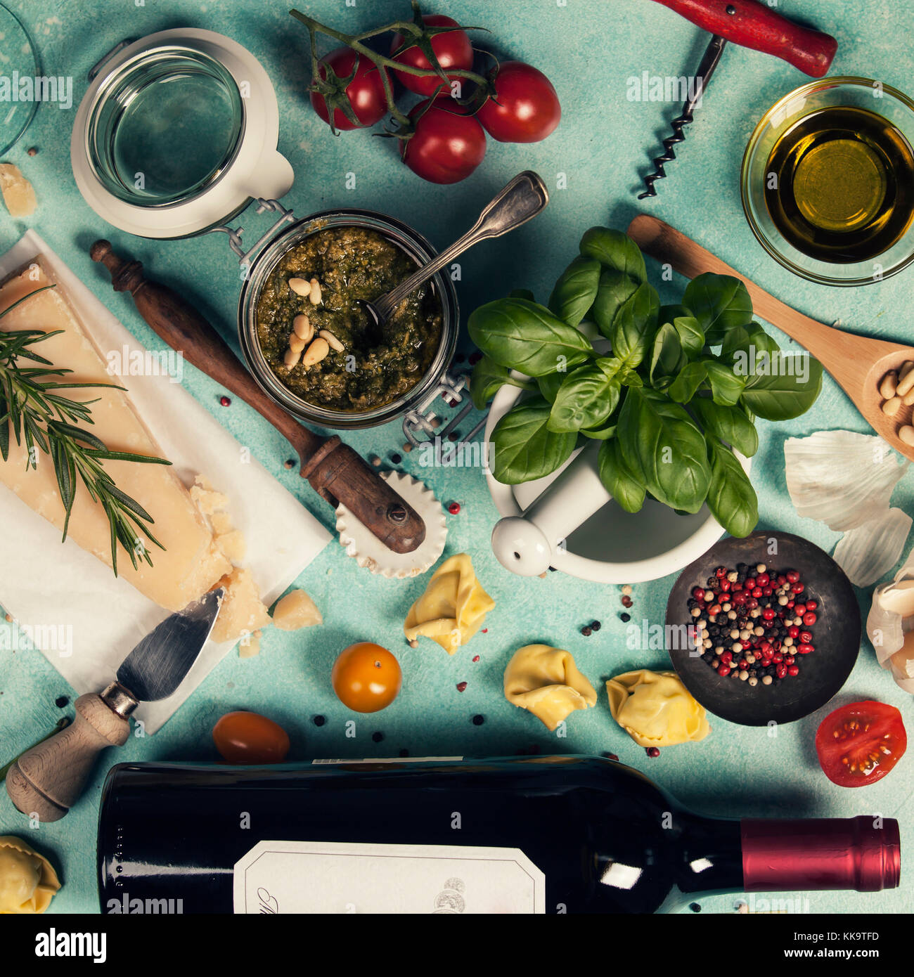 italian food background, healthy food concept or ingredients for ...