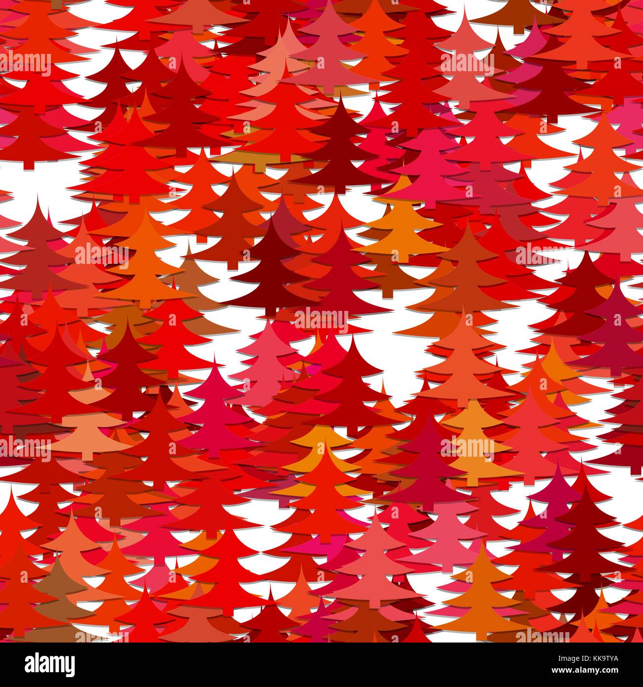 Seamless abstract random pine tree pattern background - vector ...