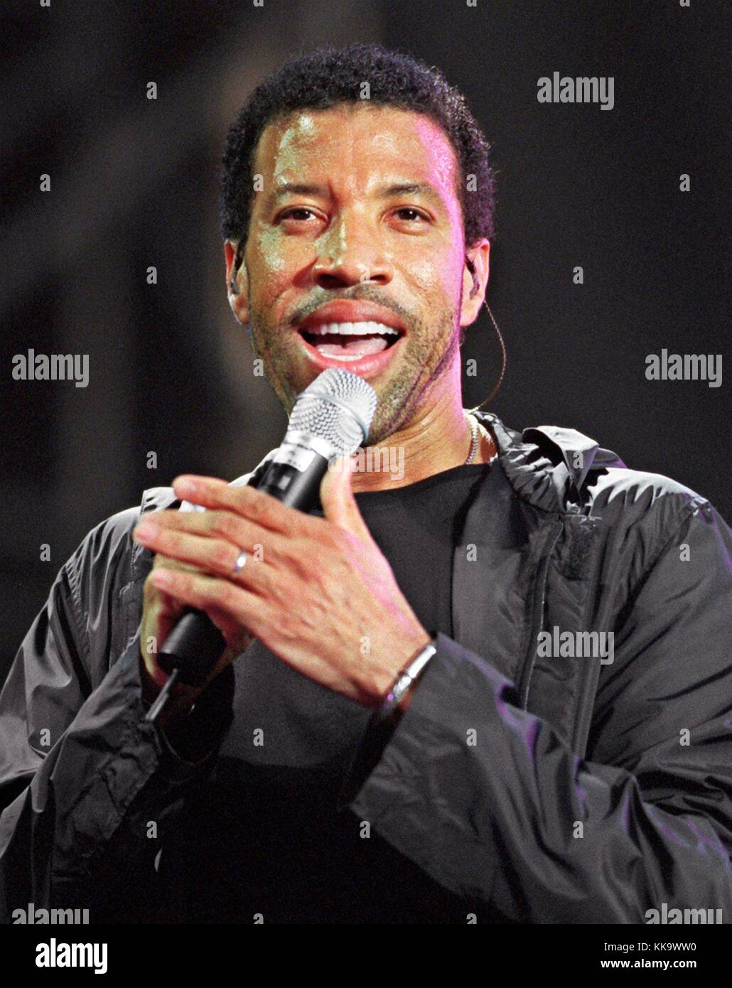 US pop star Lionel Richie on stage during Unicef summer open Air ...