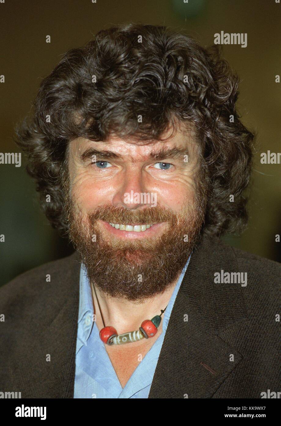 The alpinist, adventurer, Alpine ecologist and author Reinhold Messner ...