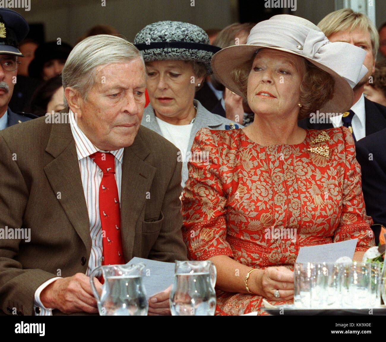 The Dutch queen Beatrix and her husband Prince Claus at the opening of ...