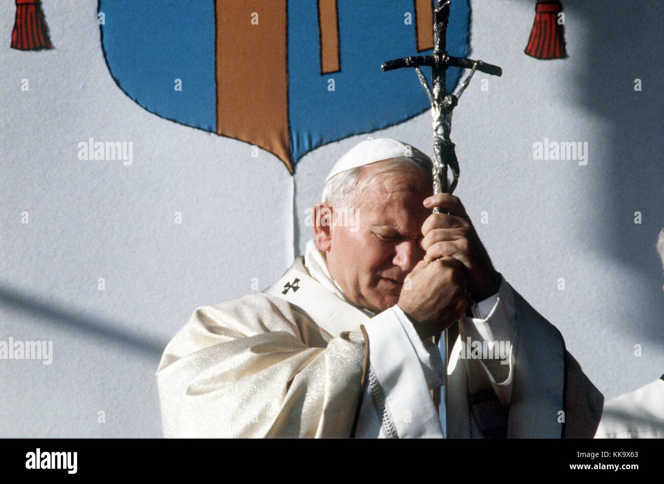 Pope John Paul II during his visit to Germany. from 15th. till 19th. of ...