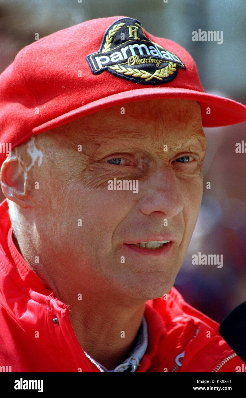 Portrait of Niki Lauda, the former Formula 1 racing driver, pictured on ...