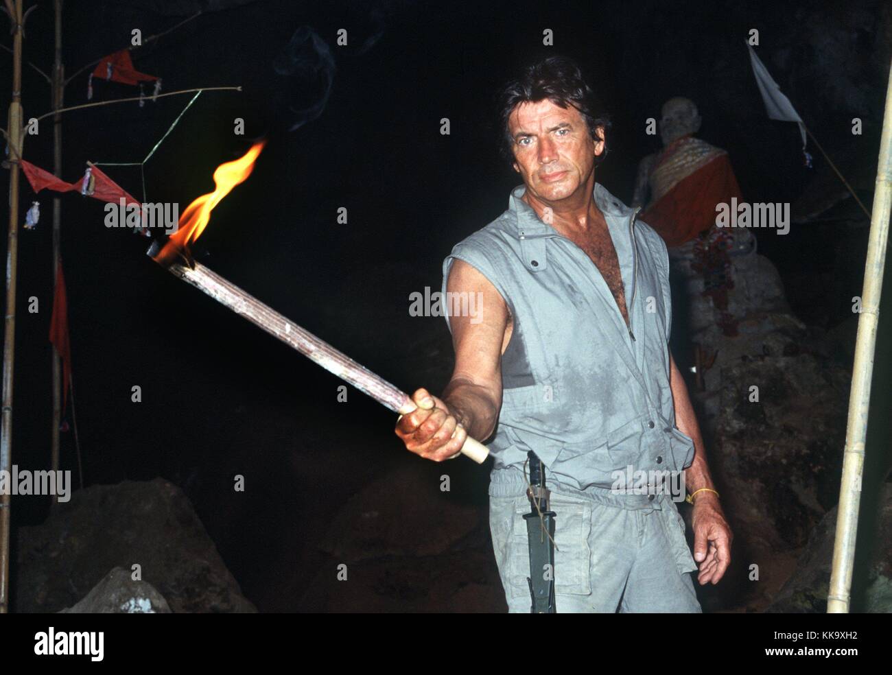 Pierre Brice in the role of Andre Blondeau during the shooting of "Ein ...