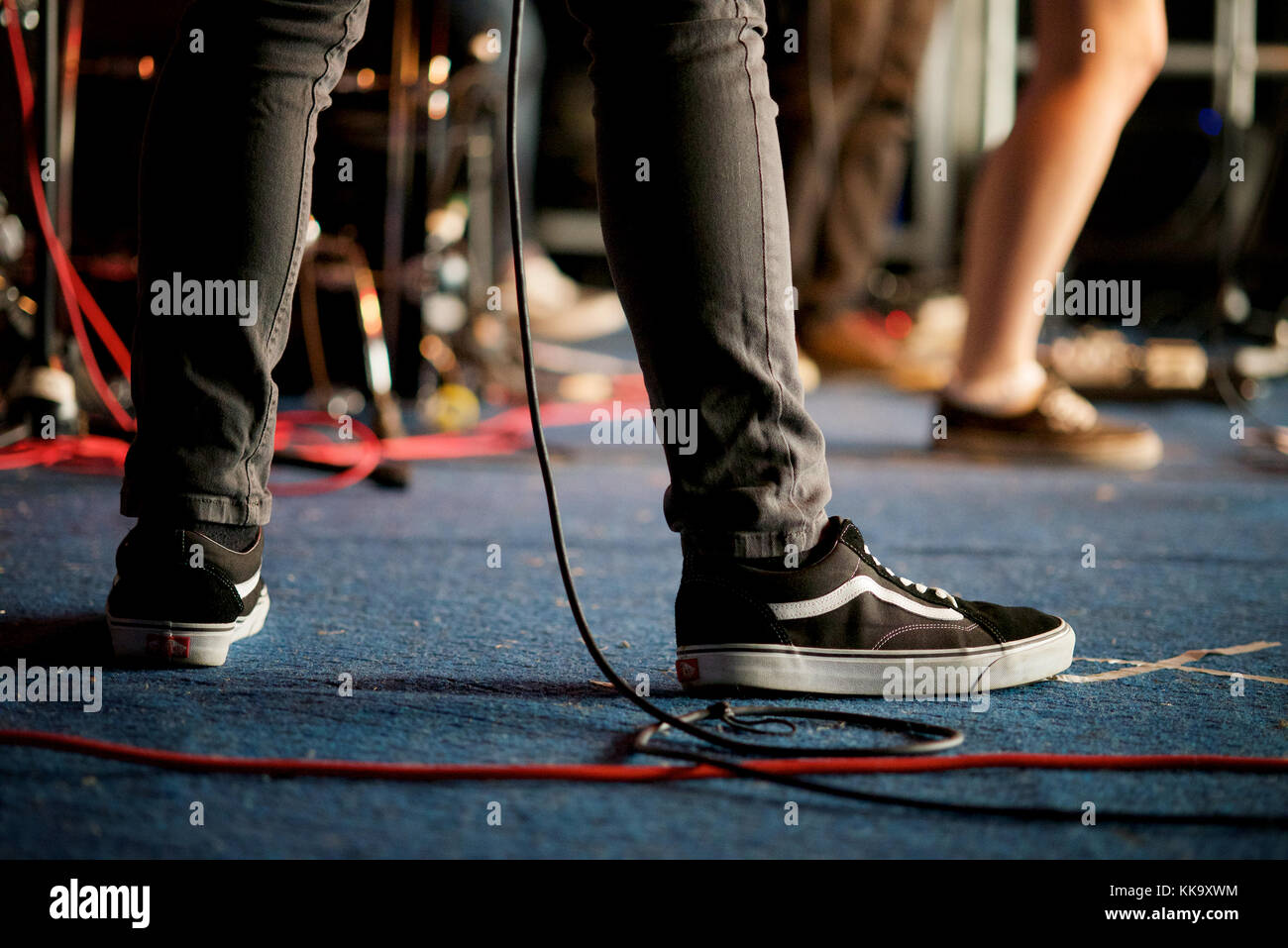 The feet of performers on stage - abstract Stock Photo - Alamy