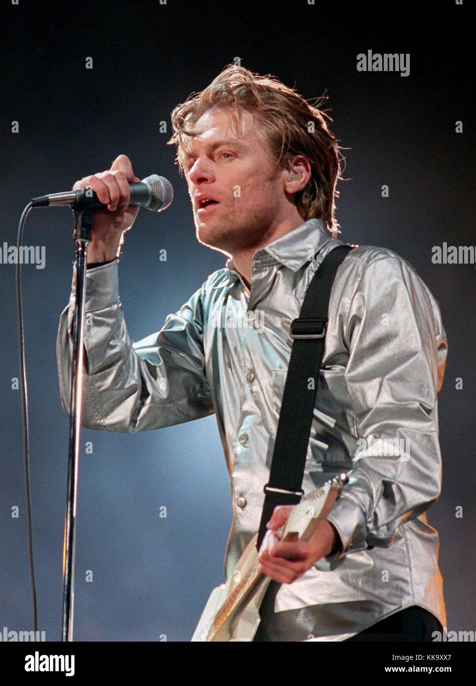 Bryan Adams, Canadian rock singer on stage during Rock-am-Ring Festival ...
