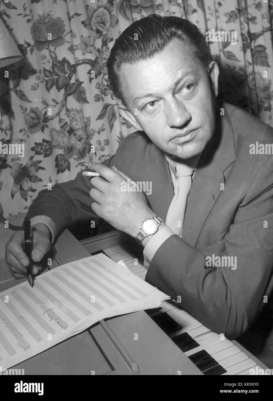 Composer Michael Jarry in 1956. He was born on 24 September 1906 in ...