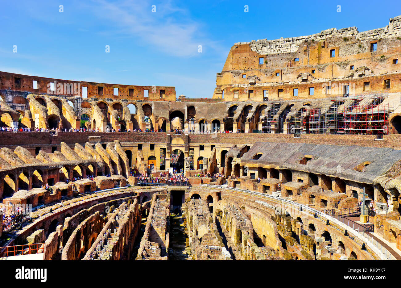 Colosseum rome interior floor hi-res stock photography and images - Alamy