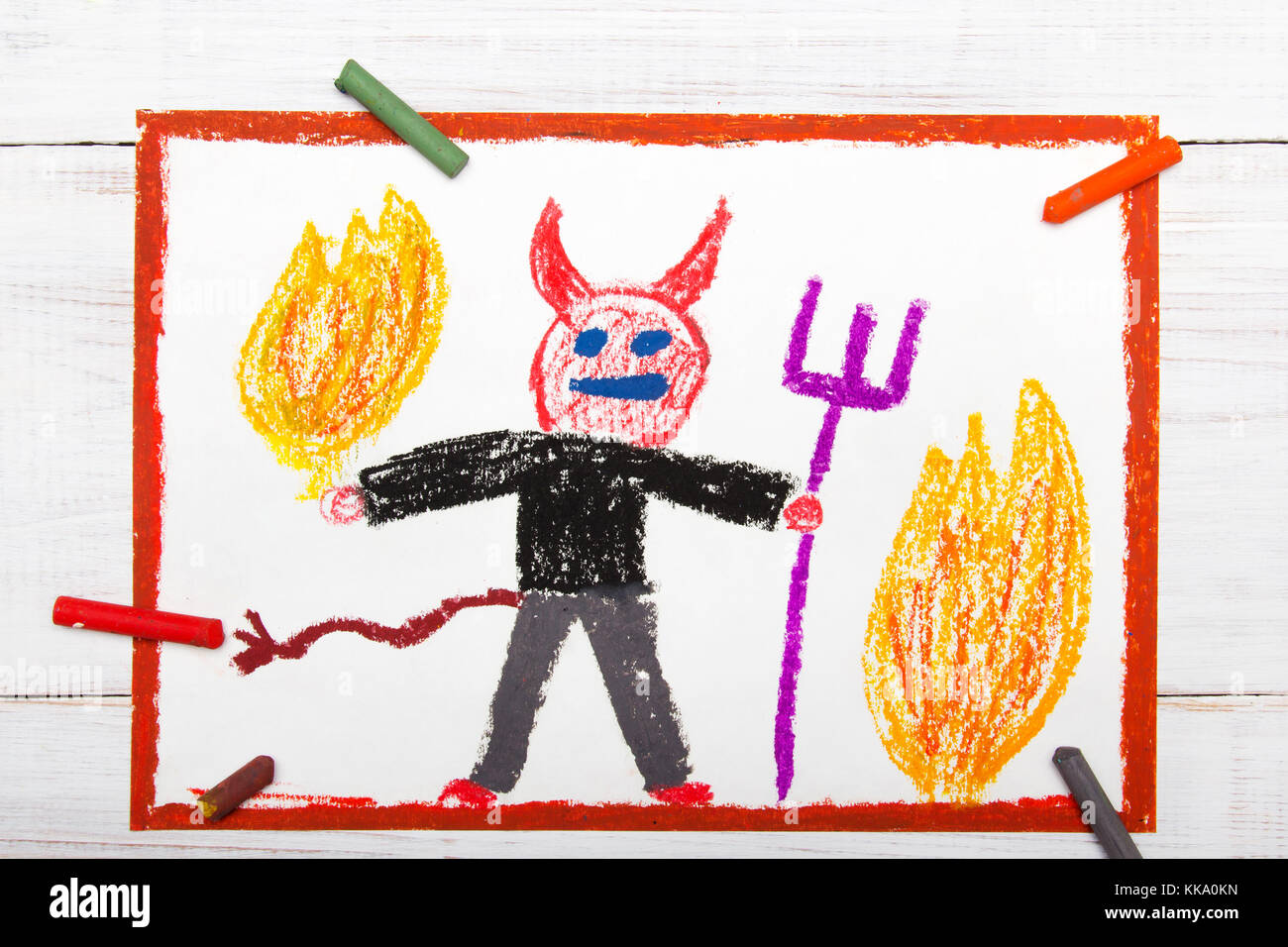 Cartoon Devil Pitchfork High Resolution Stock Photography and Images ...