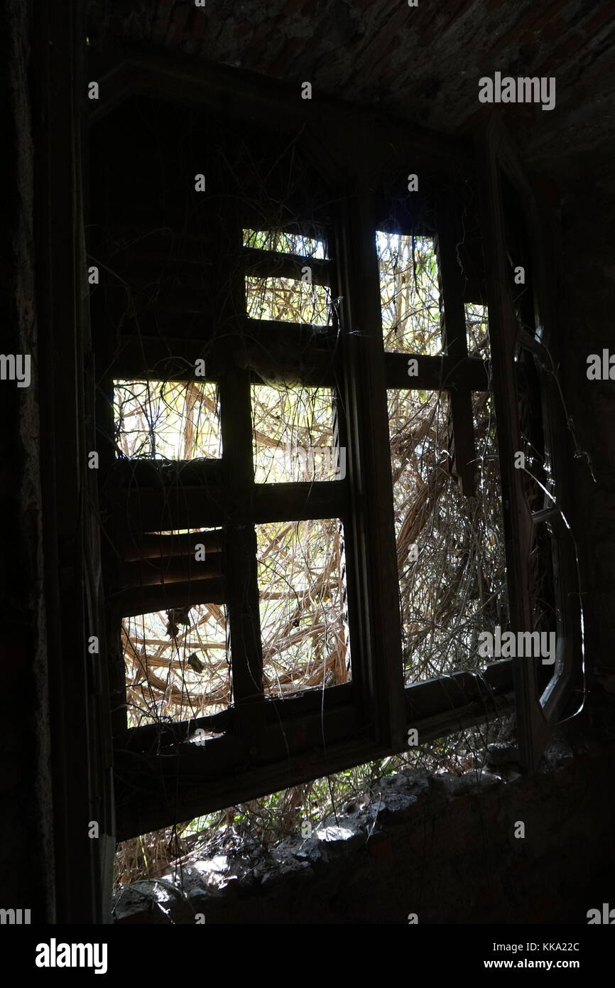 Photo of a creepy window inside an old abandoned villa in Lecco, Italy ...
