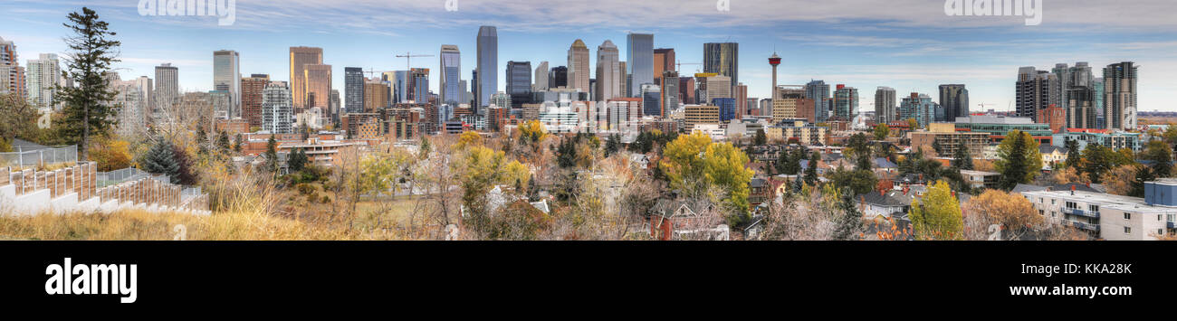 A Panorama of Calgary, Canada skyline Stock Photo - Alamy