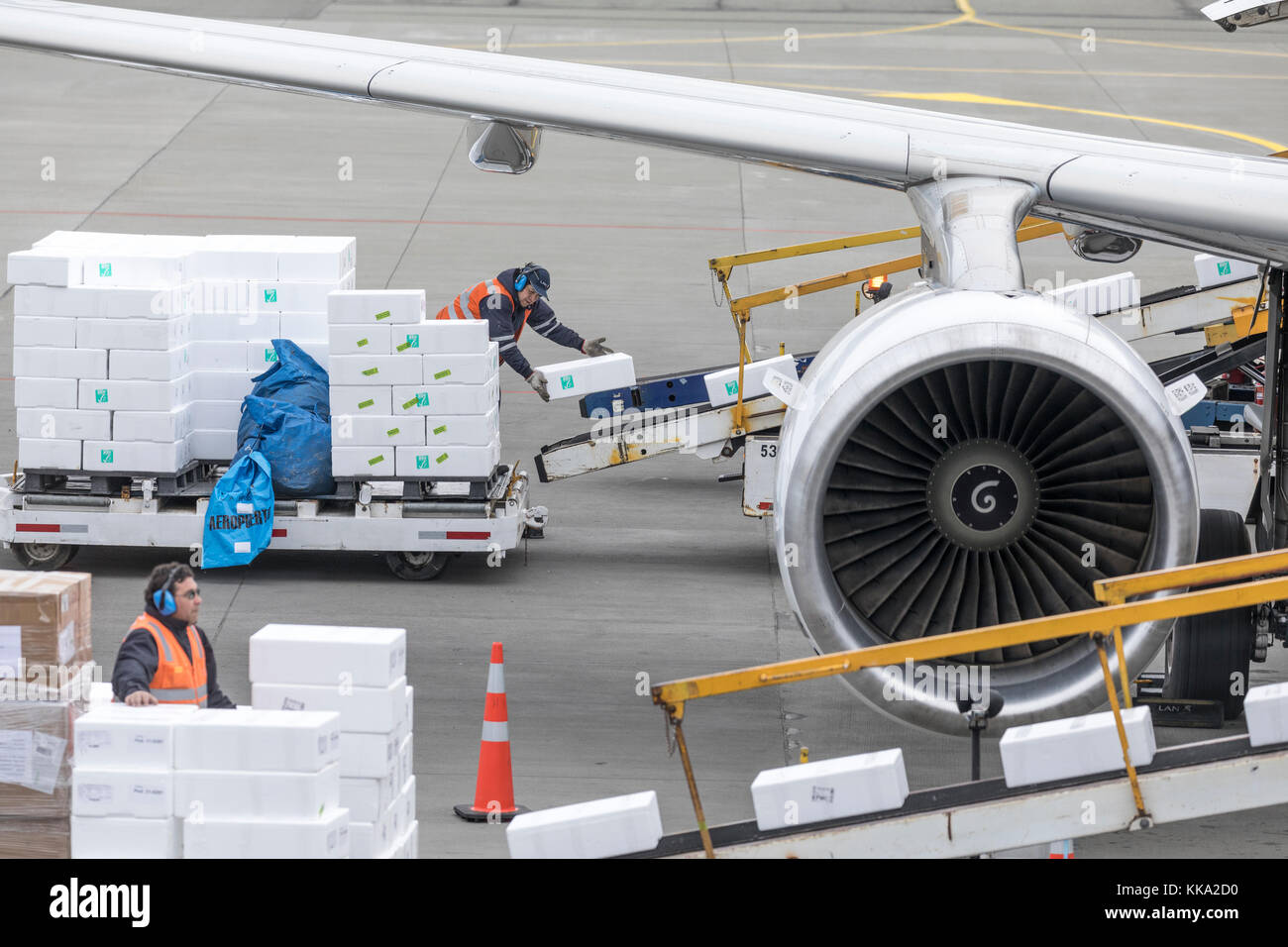 Airliner cargo containers hi-res stock photography and images - Alamy