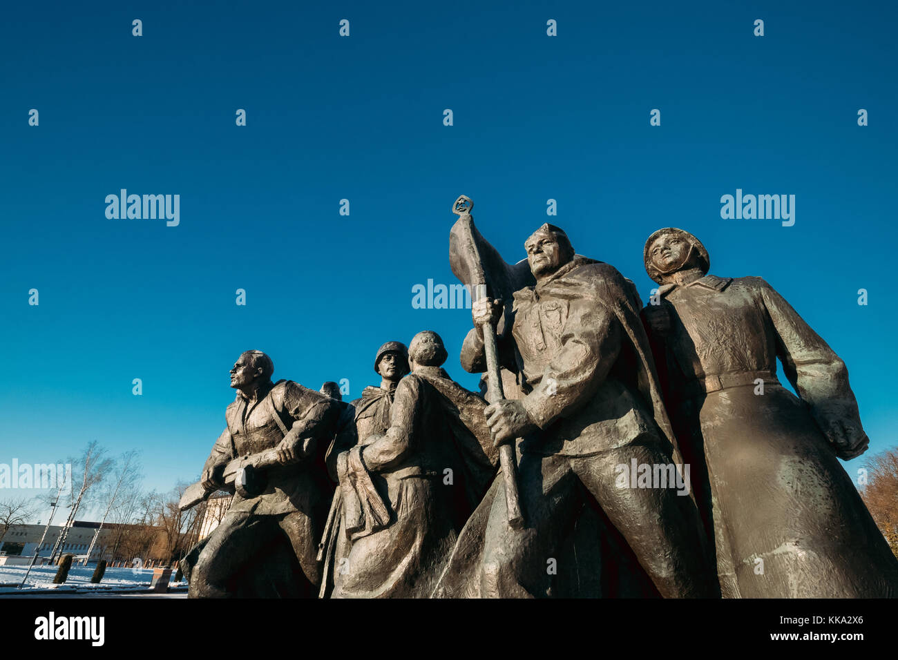 Vitebsk, Belarus. Monument To Heroes Who Died In Battles For Liberation ...