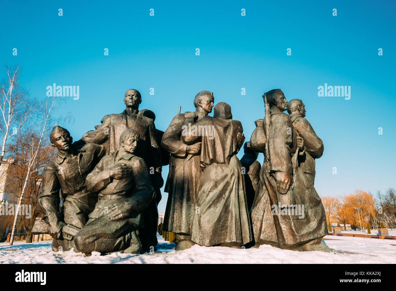 Vitebsk, Belarus. Monument To Heroes Who Died In Battles For Liberation ...