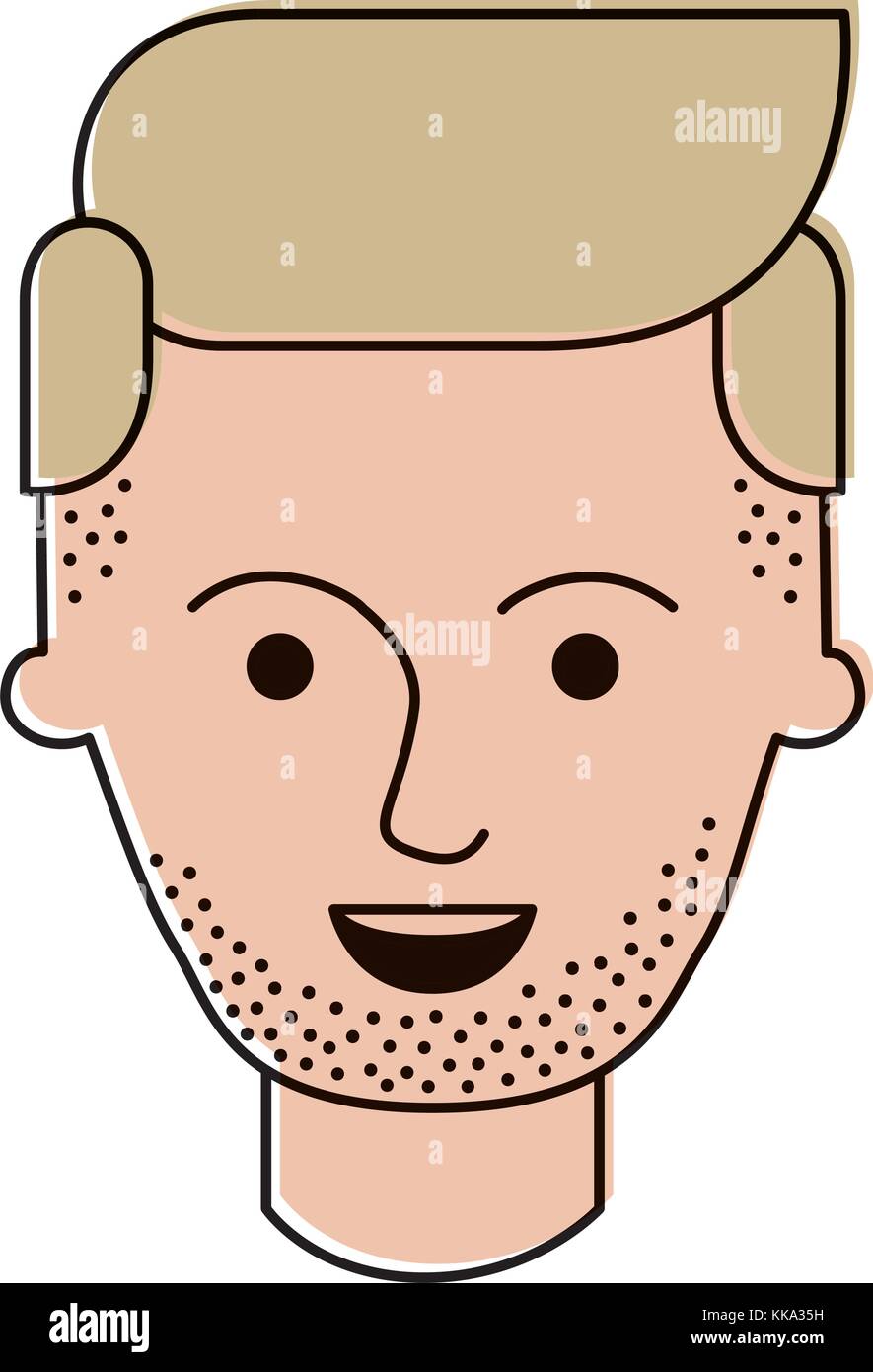 Stubble Face Stock Vector Images Alamy