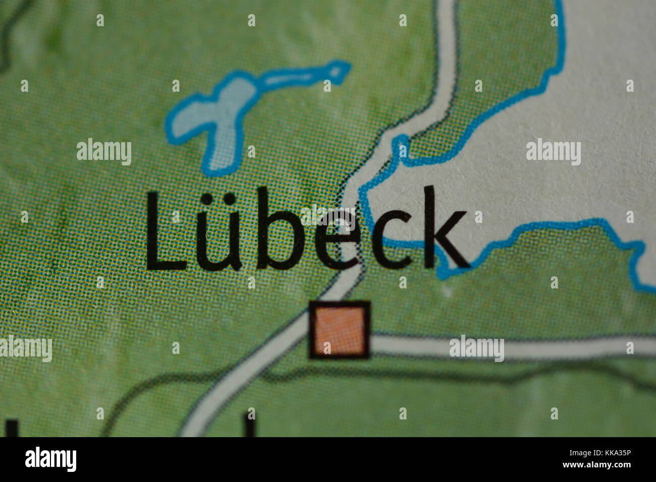 Lubeck map hi-res stock photography and images - Alamy