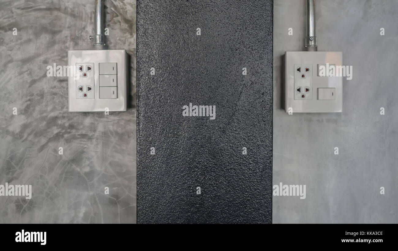 Light switch on wall grey hi-res stock photography and images - Alamy