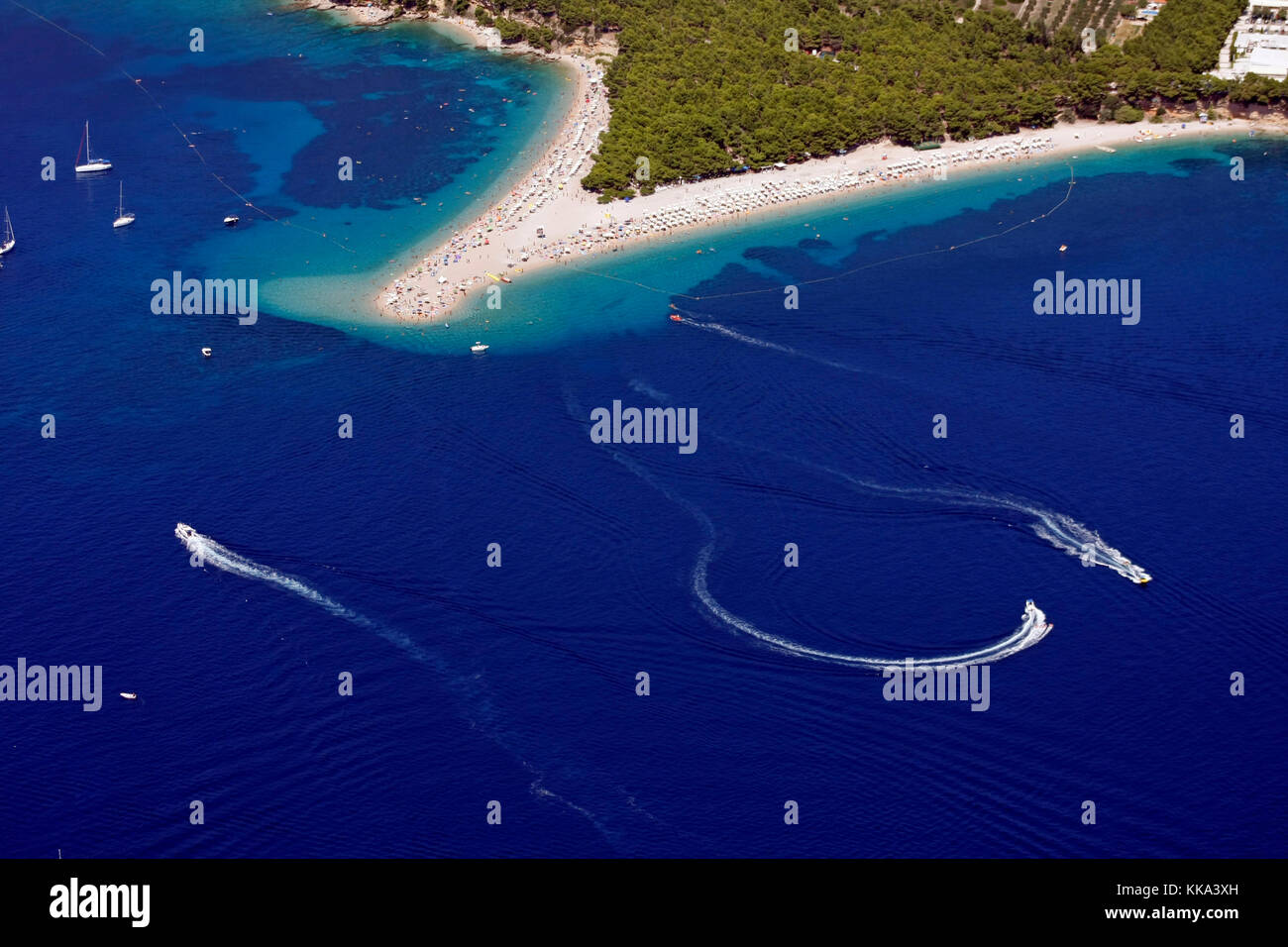 Golden Cape is a narrow white pebble beach on a promontory near Bol ...