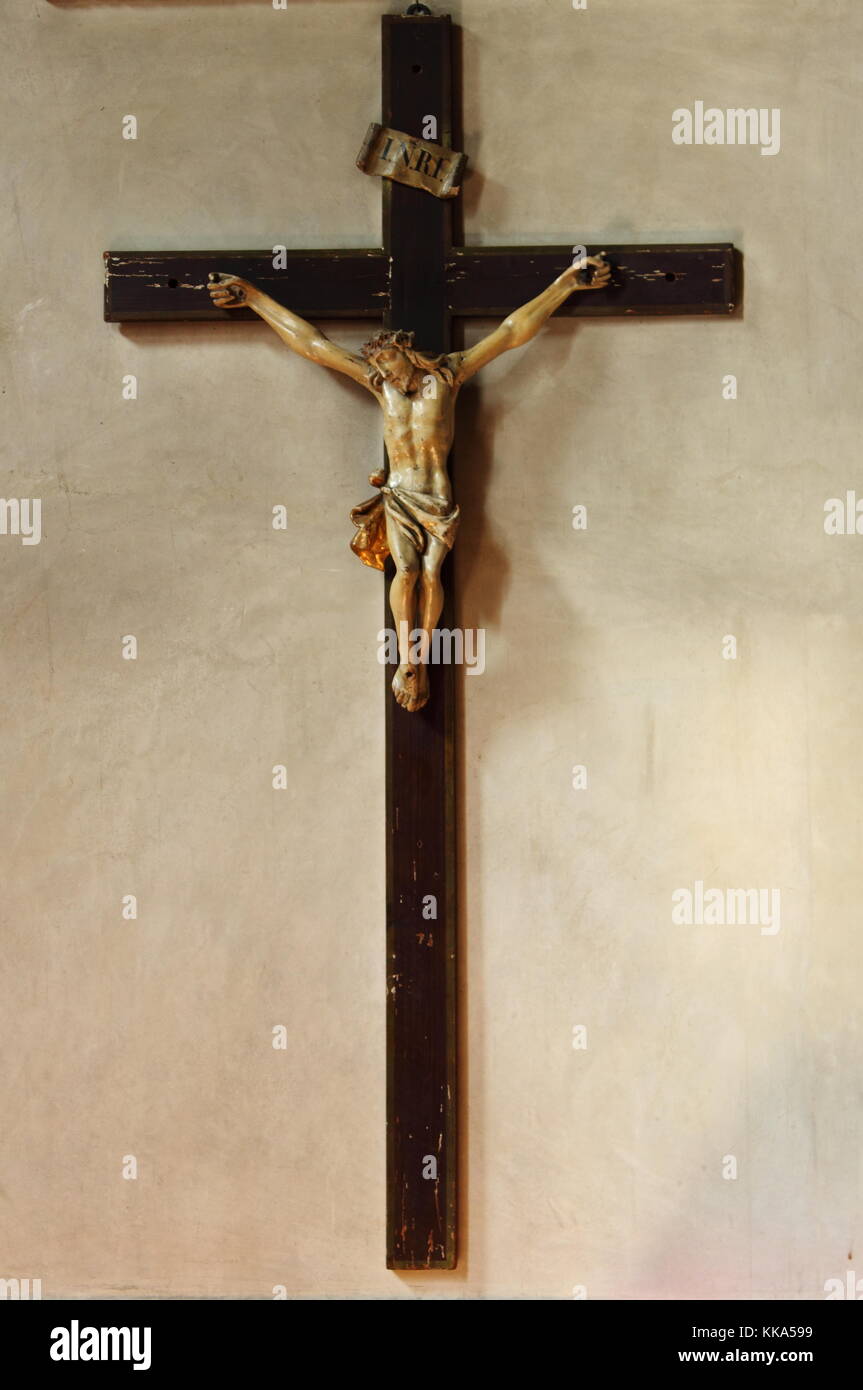 Ancient wooden crucifix, symbol of christian faith Stock Photo - Alamy