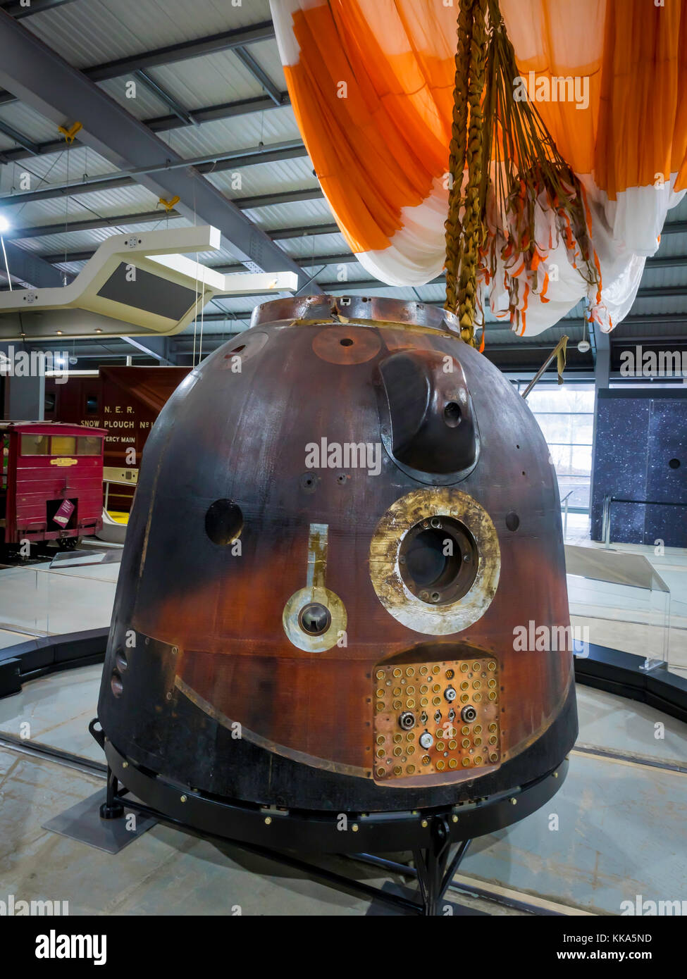 Soyuz Descent Module TMA-19M which brought Astronaut Major Tim Peake ...