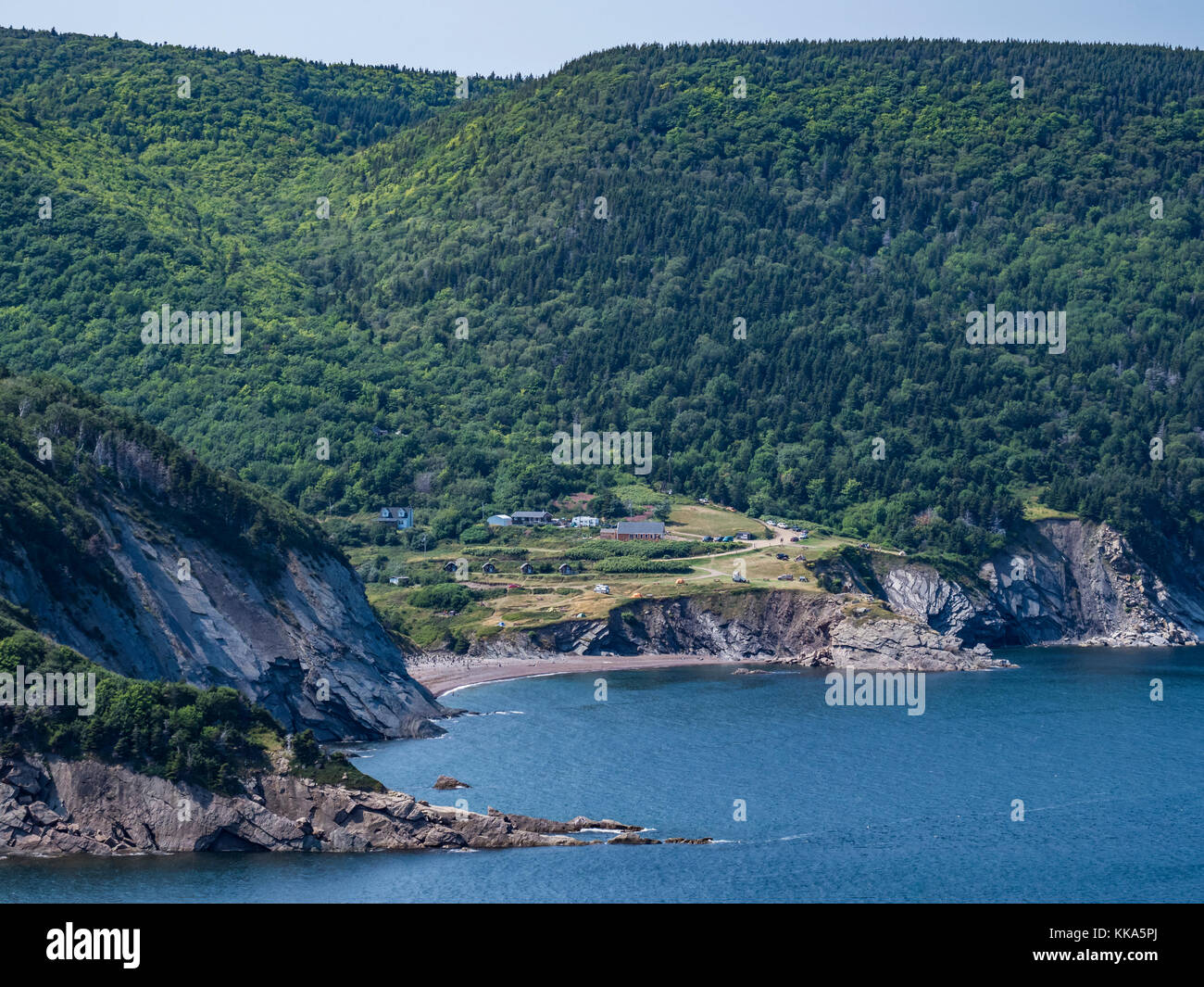Meat Cove camping off the Cabot Trail, Cape Breton Highlands National ...
