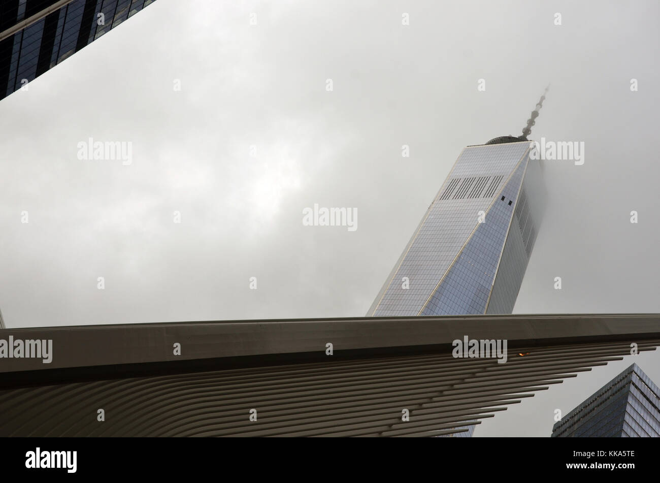 The One World Trade Center at Ground Zero with the Oculus Transport Hub ...