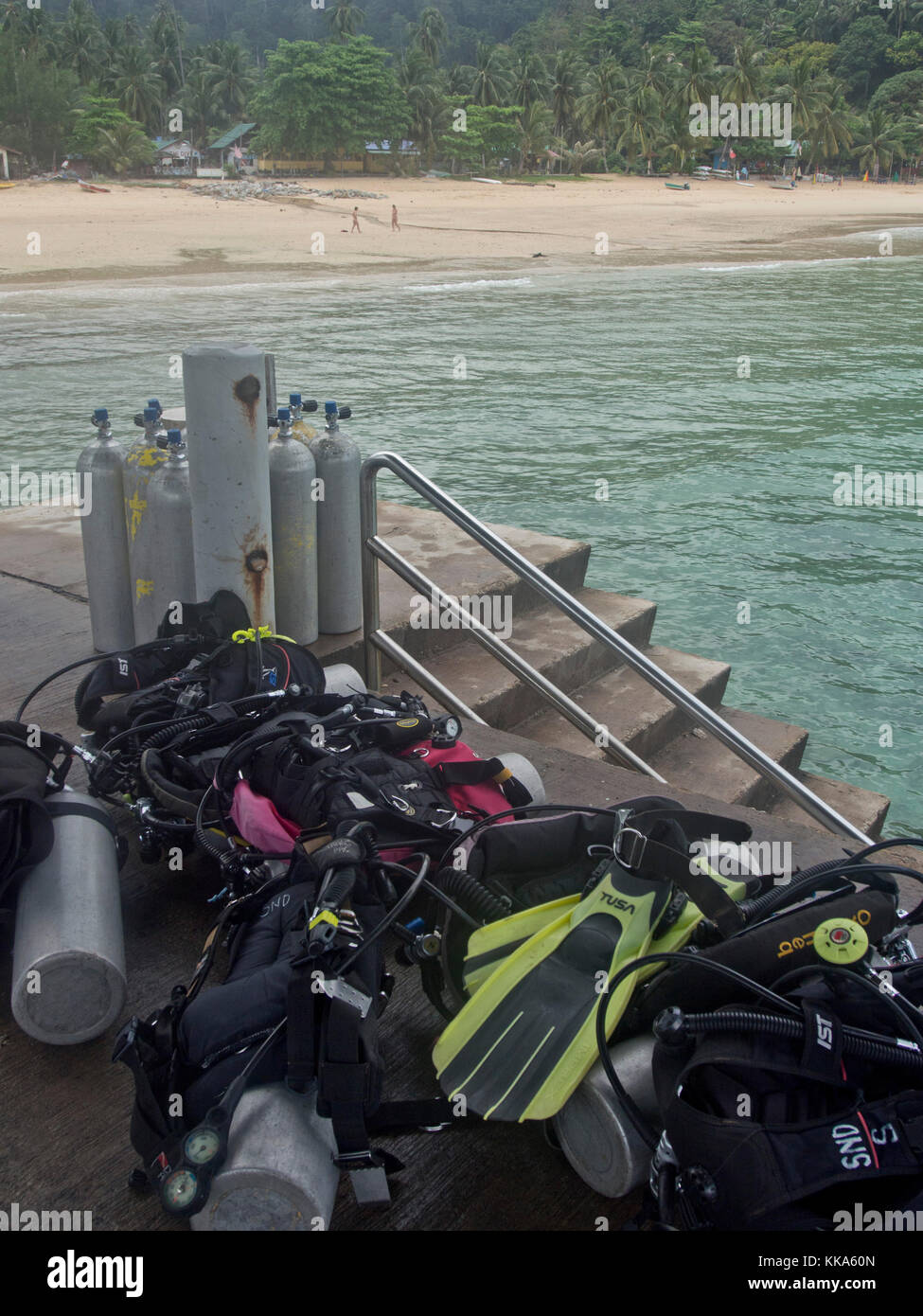 Diving school in Tioman island, Malaysia Stock Photo - Alamy