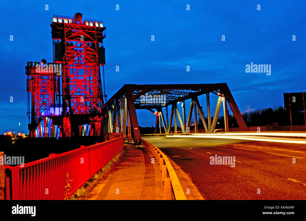 Newport Bridge, Middlesbrough, Cleveland Stock Photo - Alamy