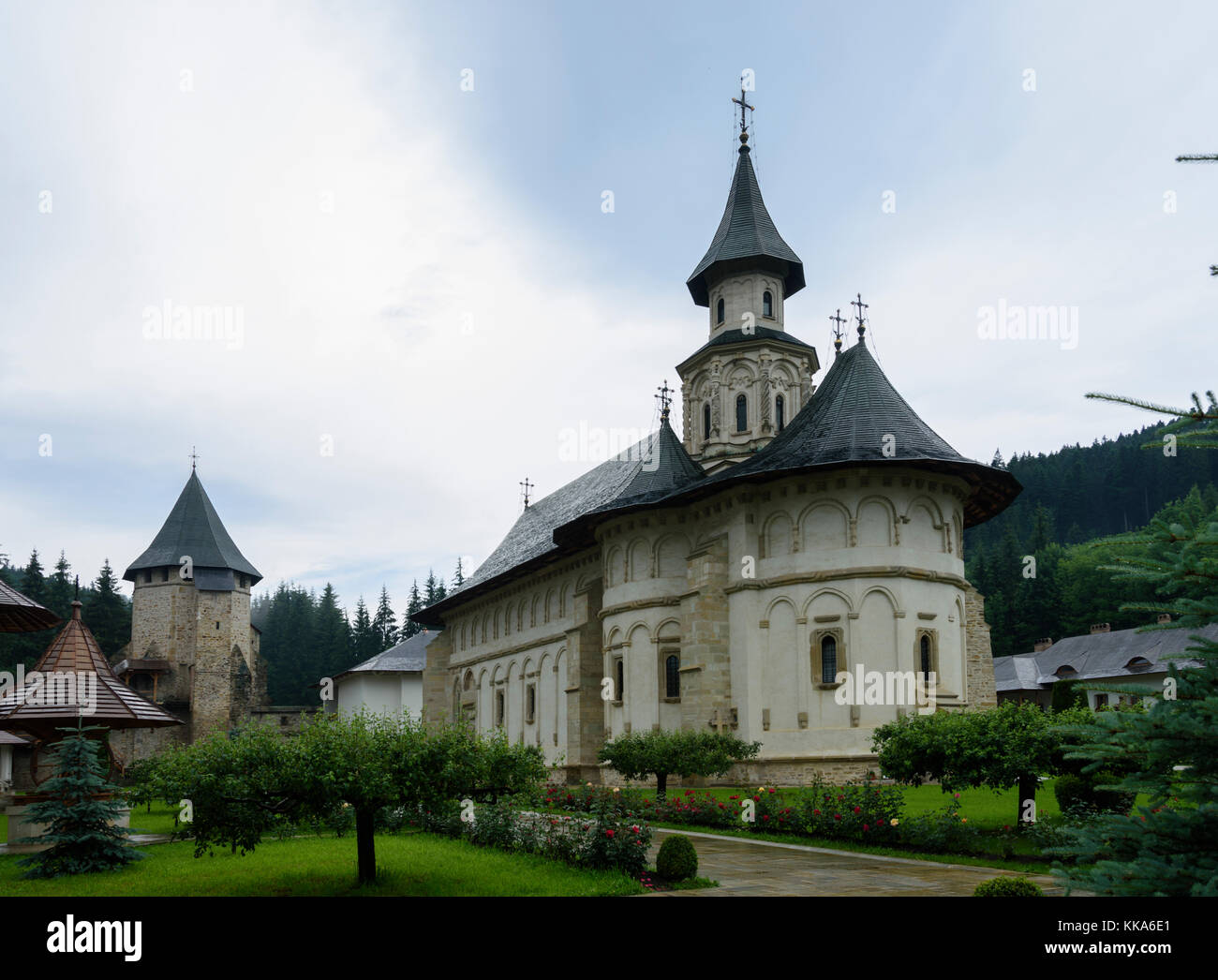 Putna monastery in Bukovina, Romania Stock Photo - Alamy