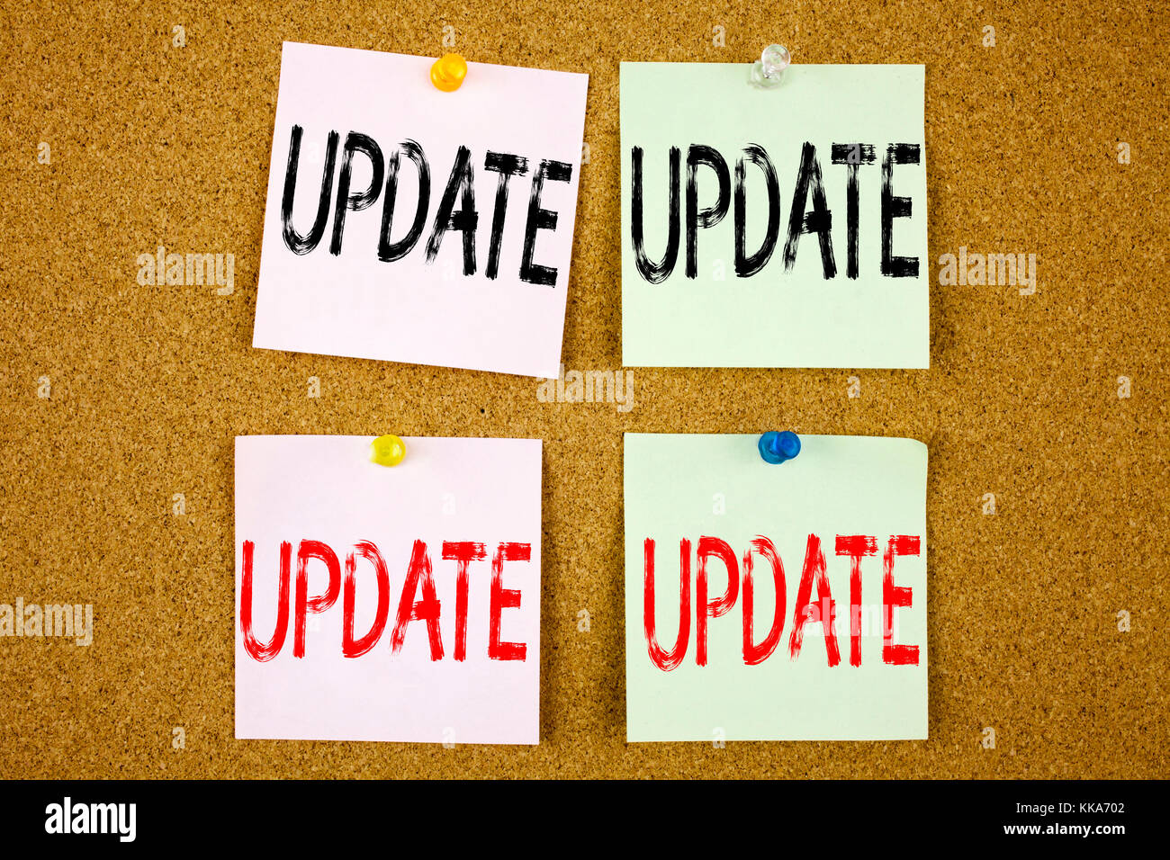 Conceptual hand writing text caption inspiration showing Update ...