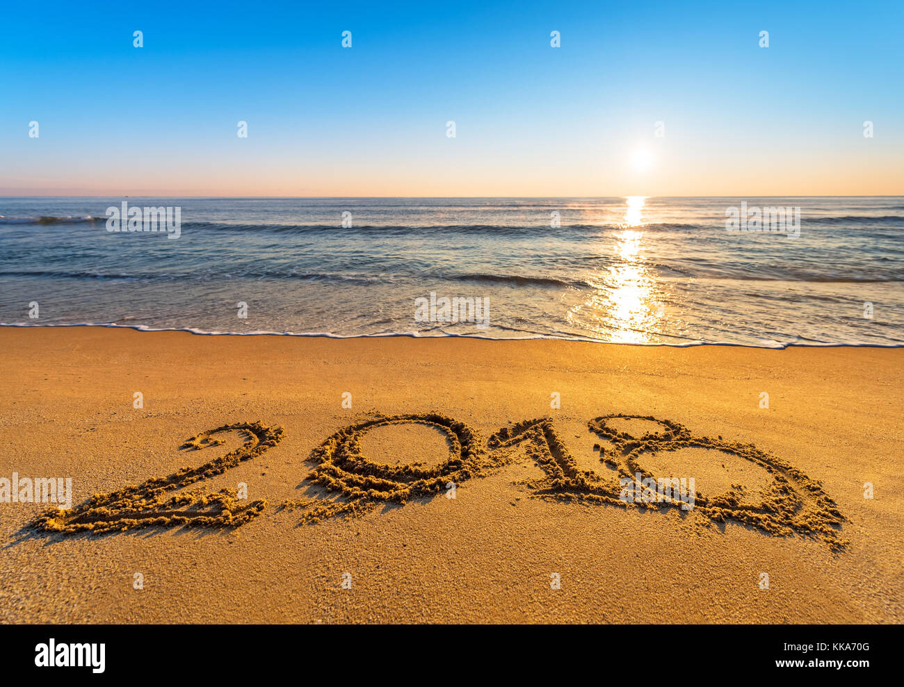 Hawaii written on sand hi-res stock photography and images - Alamy