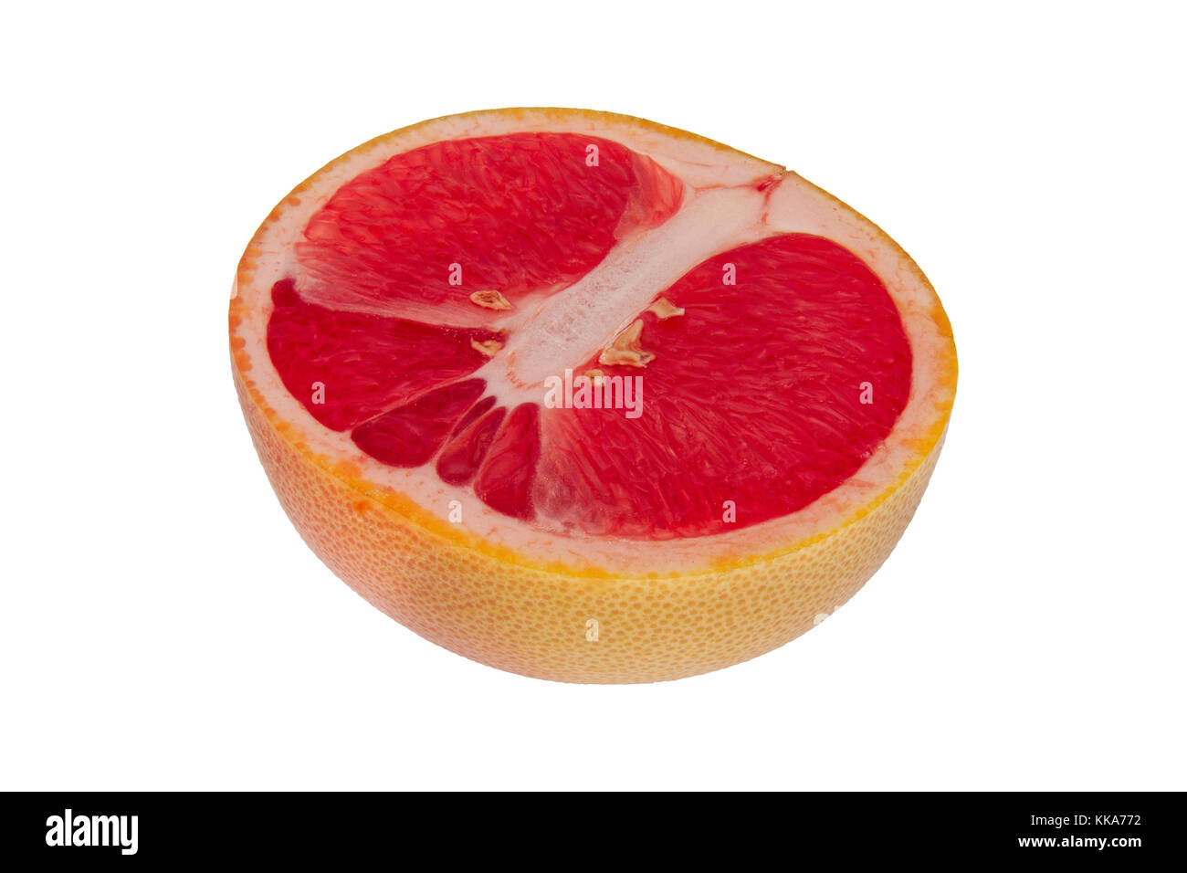 Half of grapefruit isolated on a white background Stock Photo - Alamy