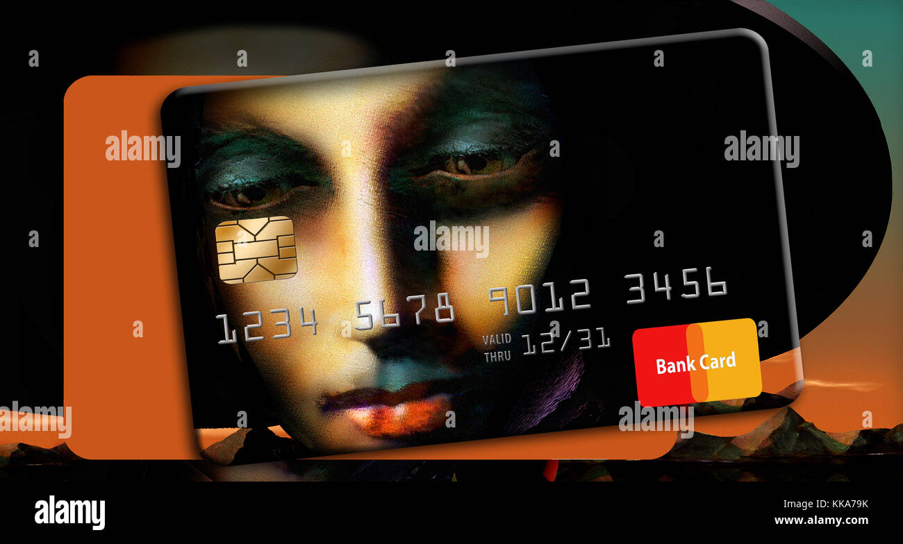 Where does art for credit card come from. That theme is illustrated ...