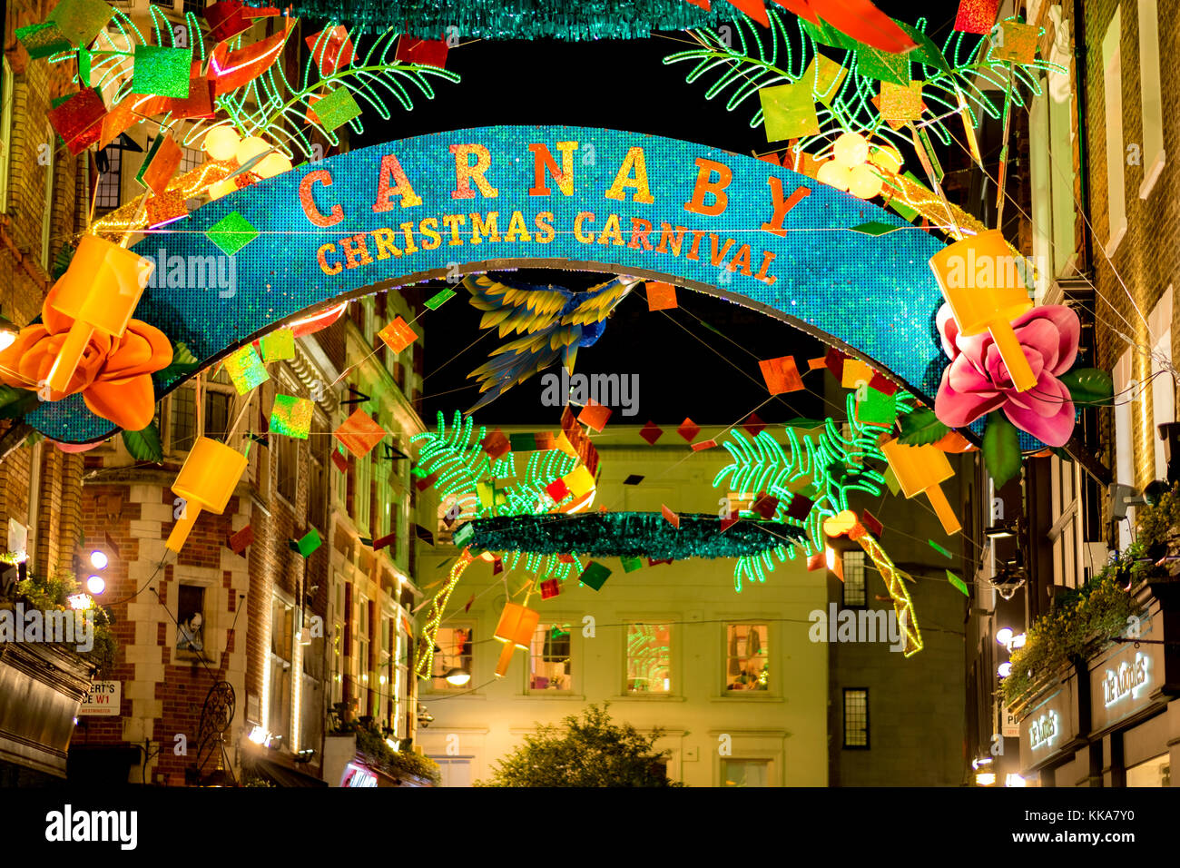 London Christmas Carnaby Stock Photo - Alamy