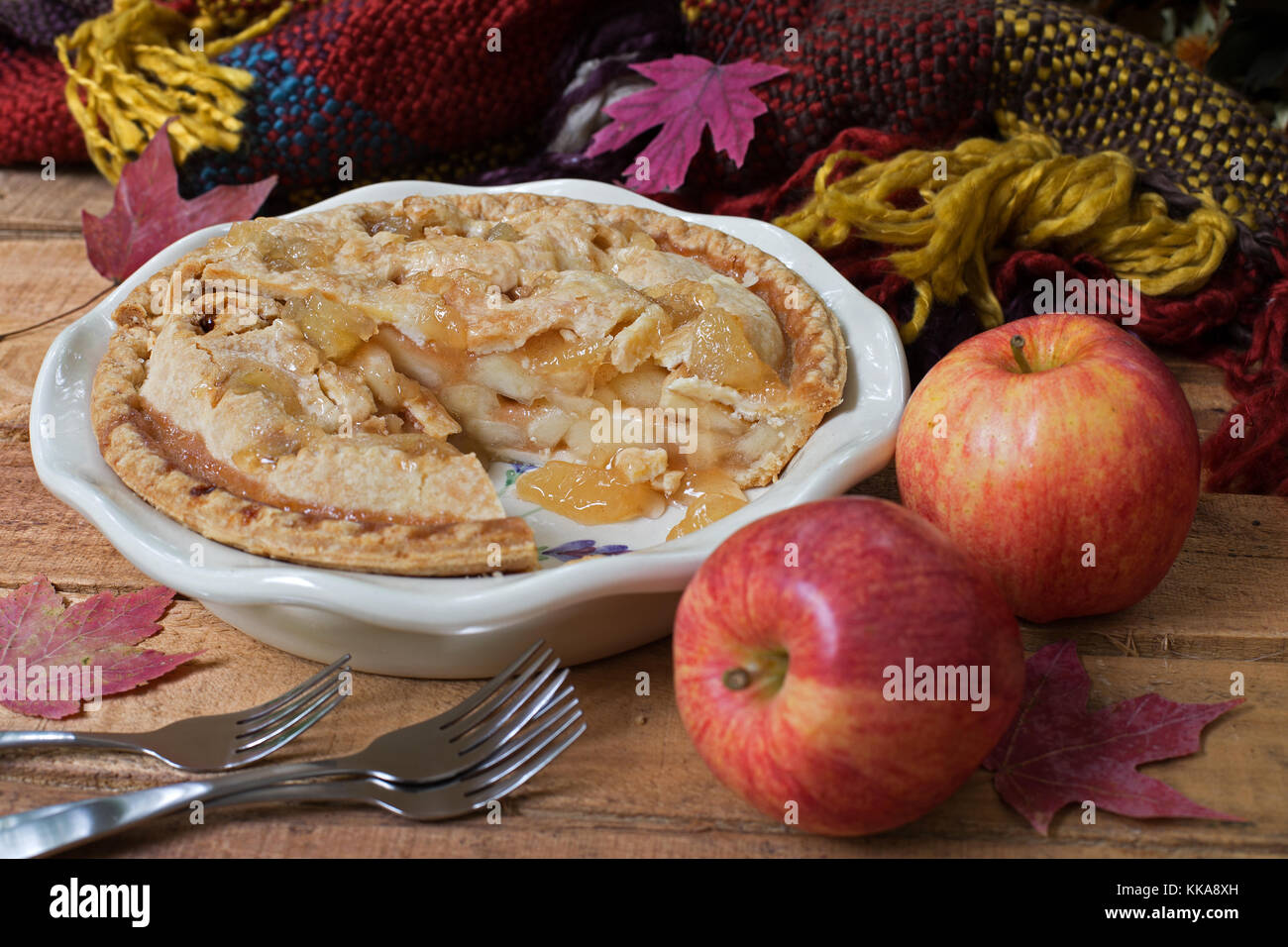 Fresh apple pie on hi-res stock photography and images - Alamy