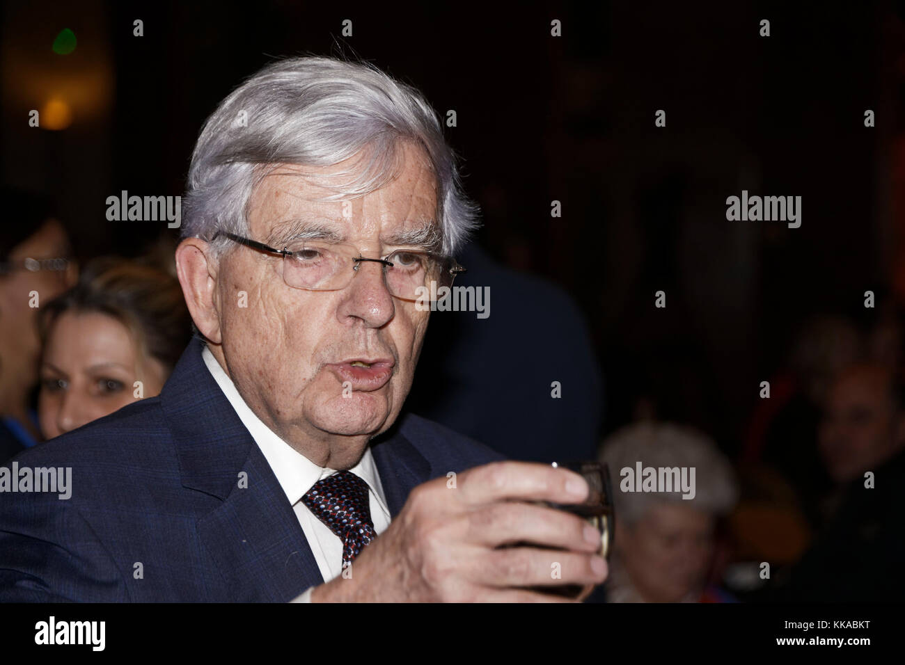 Paris, France. 28th Nov, 2017. Jean-Pierre Chevènement attends for the ...