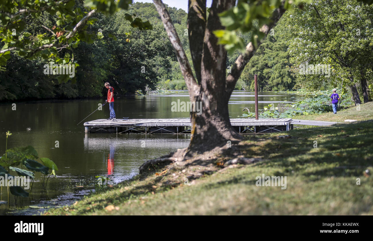 Hamilton, Iowa, USA. 3rd Aug, 2017. Marshall Case, 12, of Hamilton ...