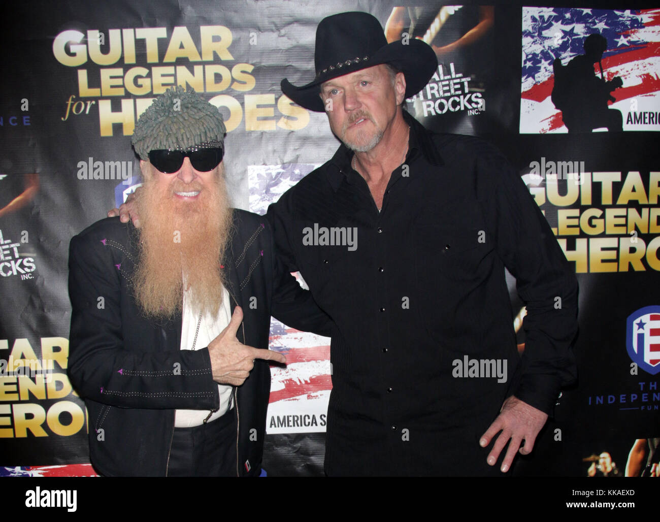 New York, NY, USA. 29th Nov, 2017. Billy Gibbons and Trace Adkins at ...