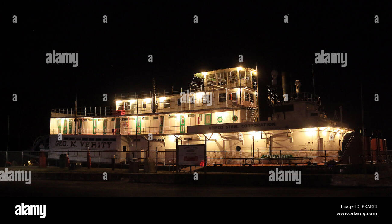 Keokuk, Iowa, USA. 9th Aug, 2017. The history of the sternwheel ...