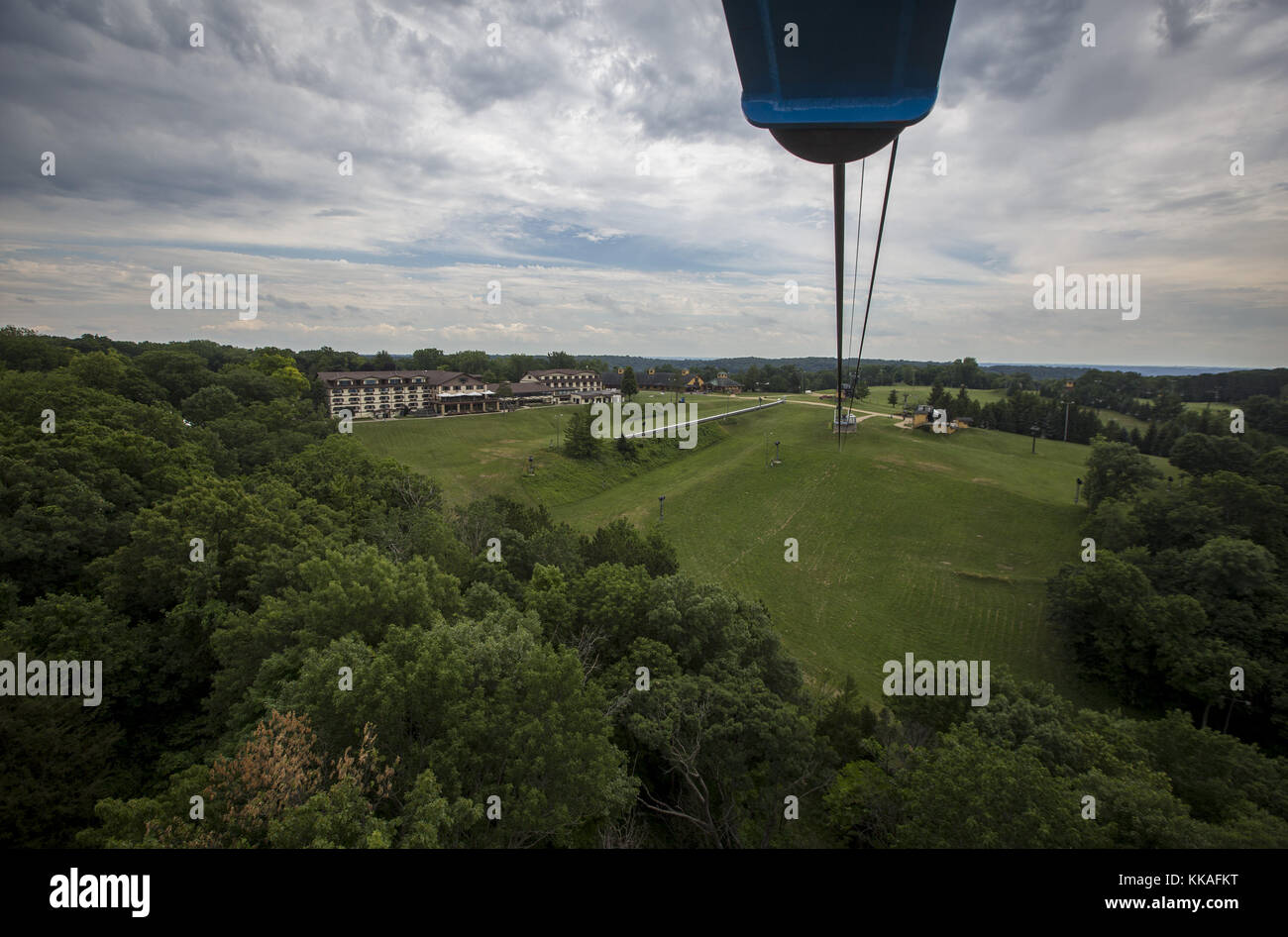 Galena, Iowa, USA. 22nd June, 2017. A view of the lodge and recreation ...