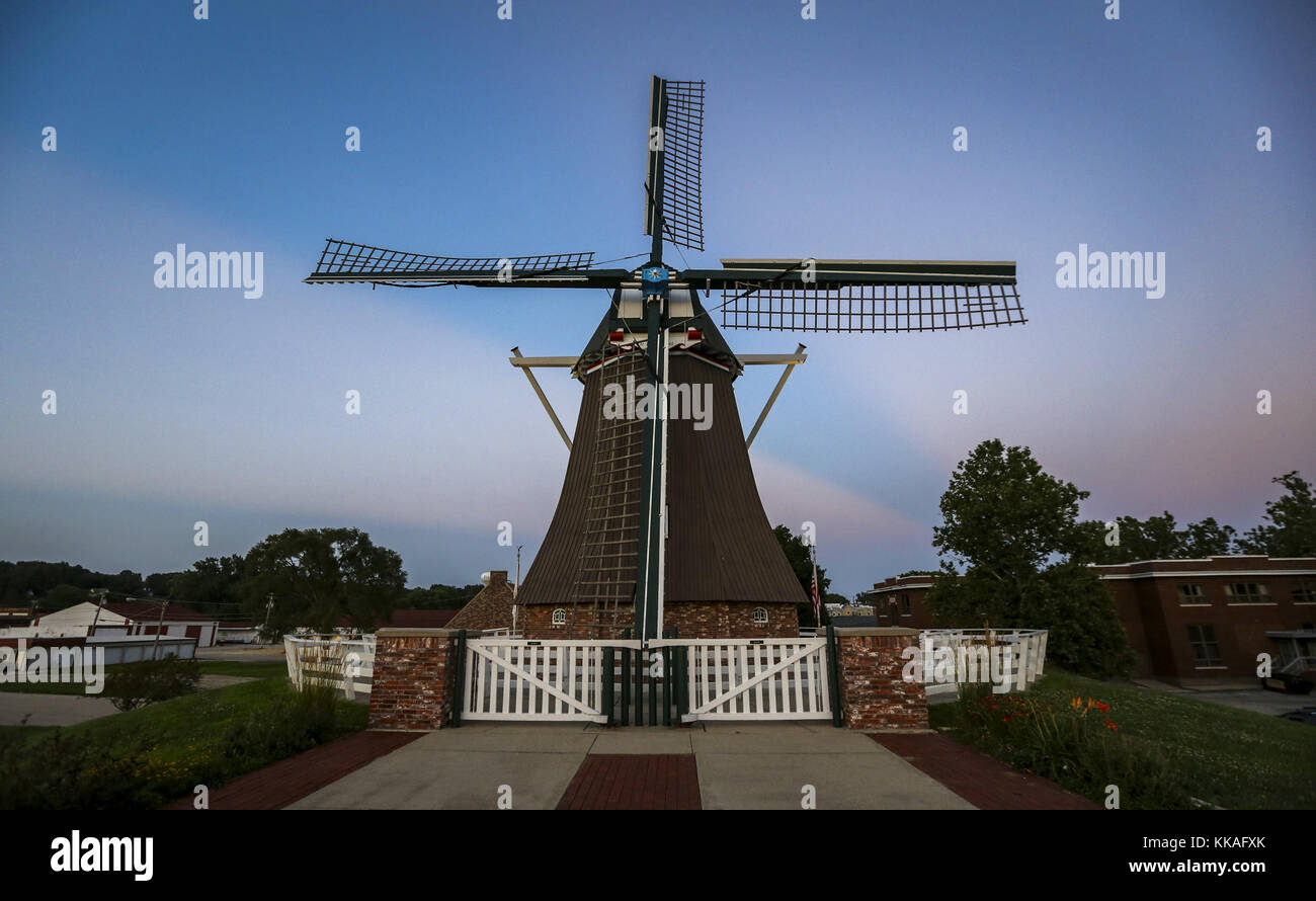 Fulton, Iowa, USA. 15th July, 2017. The Dutch Windmill in Fulton ...